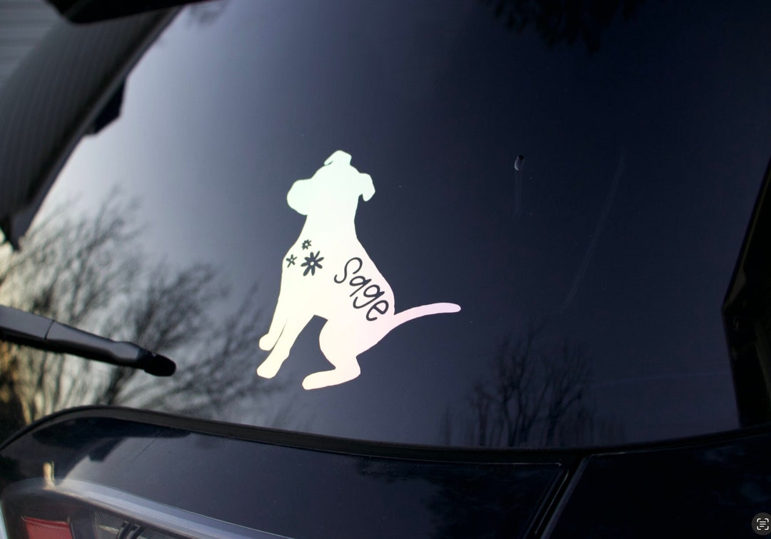 Personalized Dog Breed Decal - Etsy