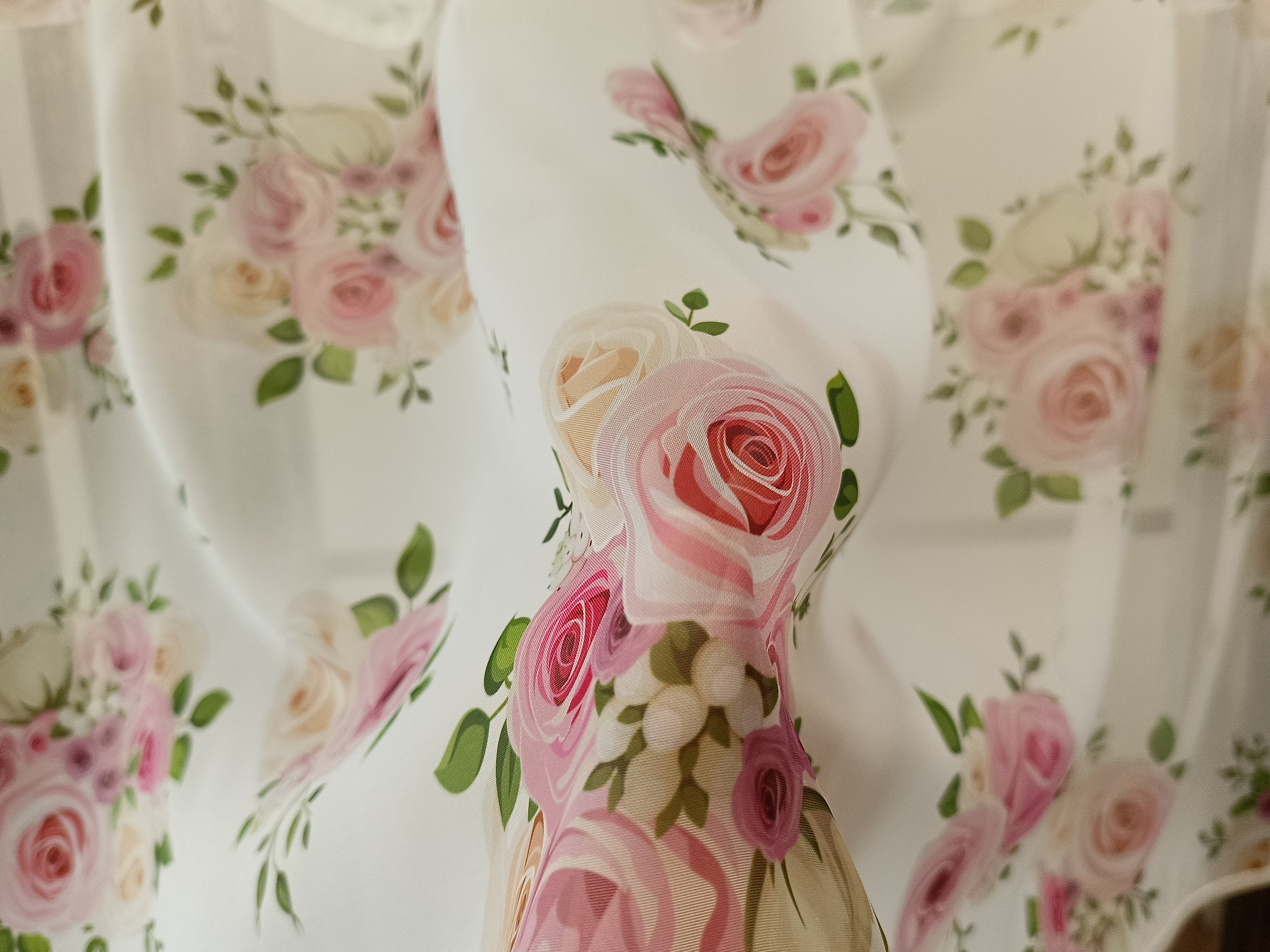 Rose Cafe Curtain - Etsy
