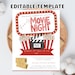 EDITABLE Movie Night Flyer, Printable PTA PTO Flyer, School Church ...