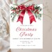 Editable Christmas Party Invitation Template, Printable Holiday Invite ...
