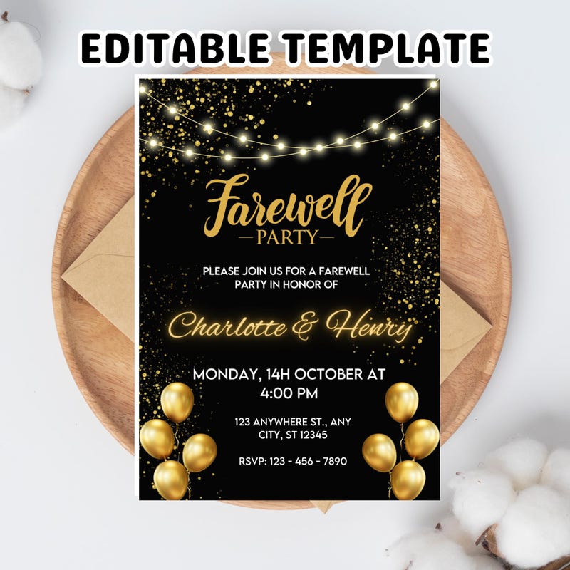 Farewell Lunch Invitation - Etsy