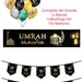 New Hajj Mubarak Black Set Banner Bunting Foil Latex Balloon Decorative ...