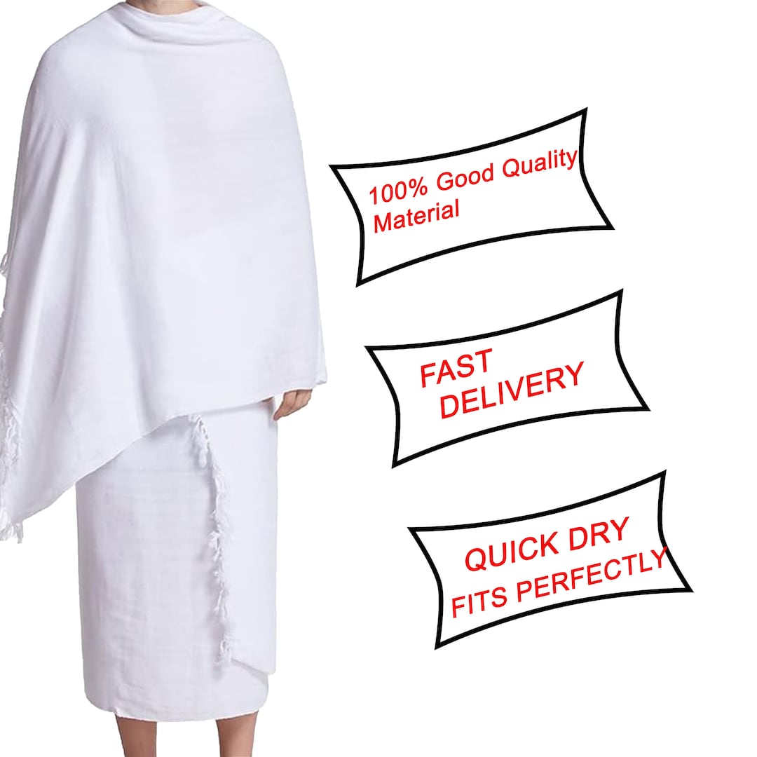 Hajj and Umrah Ehram/ihram for Adult 100% Good Quality Material With ...