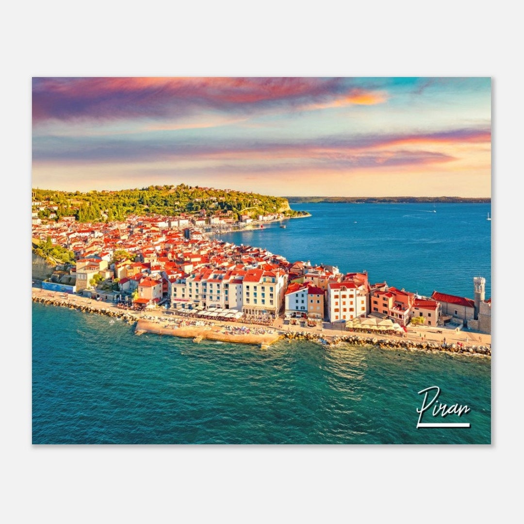 Piran Slovenia Poster Print Wall Art | Piran Home Decor | Piran Ancient ...