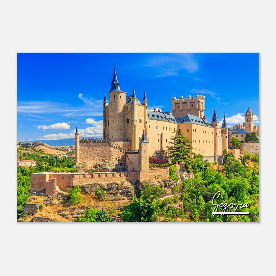Segovia Spain Travel Poster Wall Art Segovia Home Decor Segovia ...