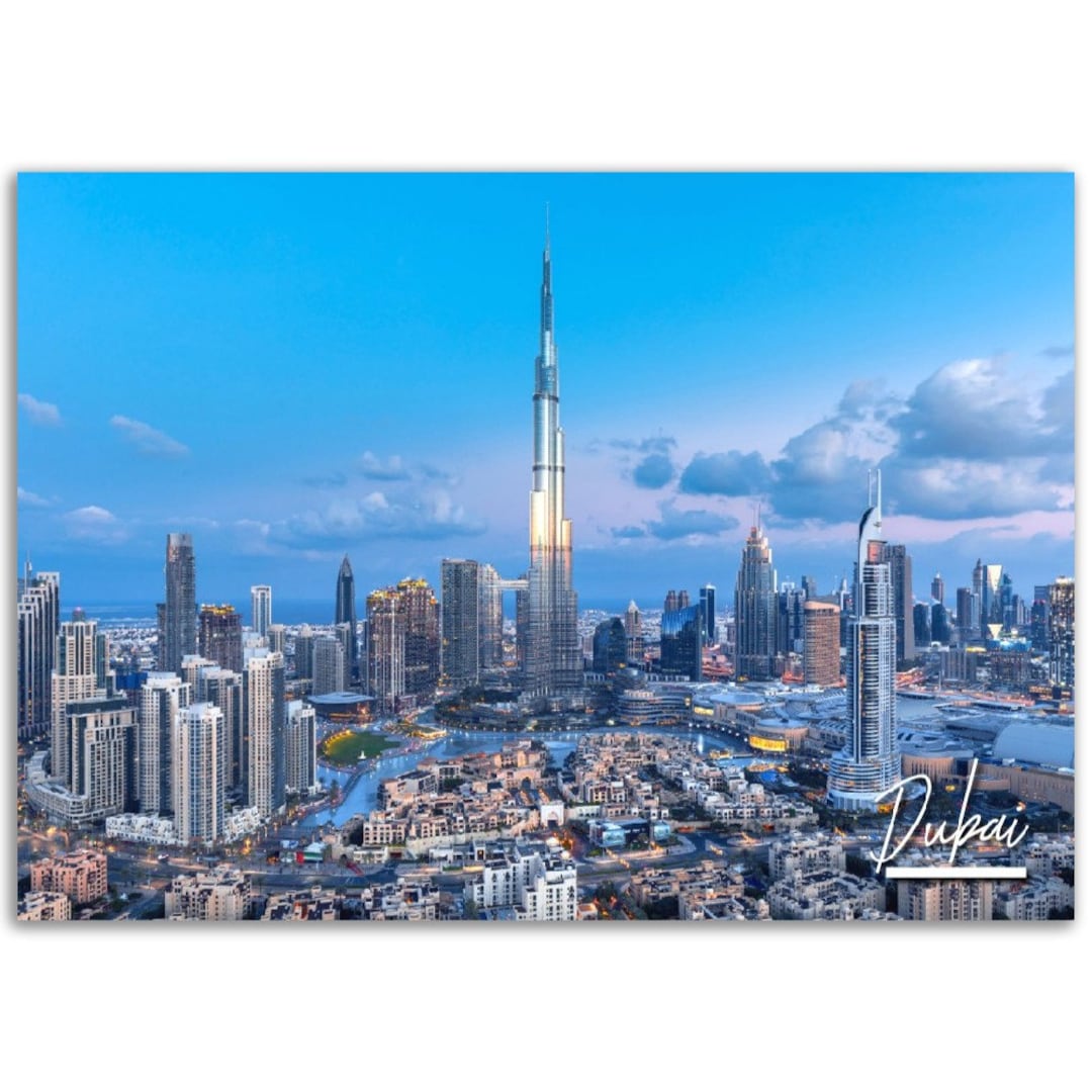 Dubai Poster Print United Arab Emirates Wall Art Dubai Photo Burj ...