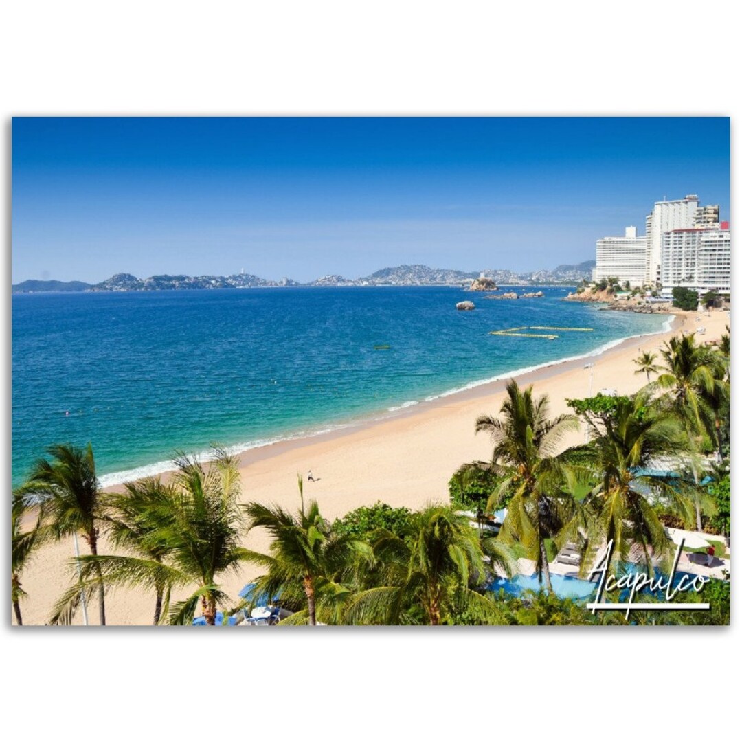Acapulco Poster Mexico Print Wall Art | Acapulco Home Decor Gift ...