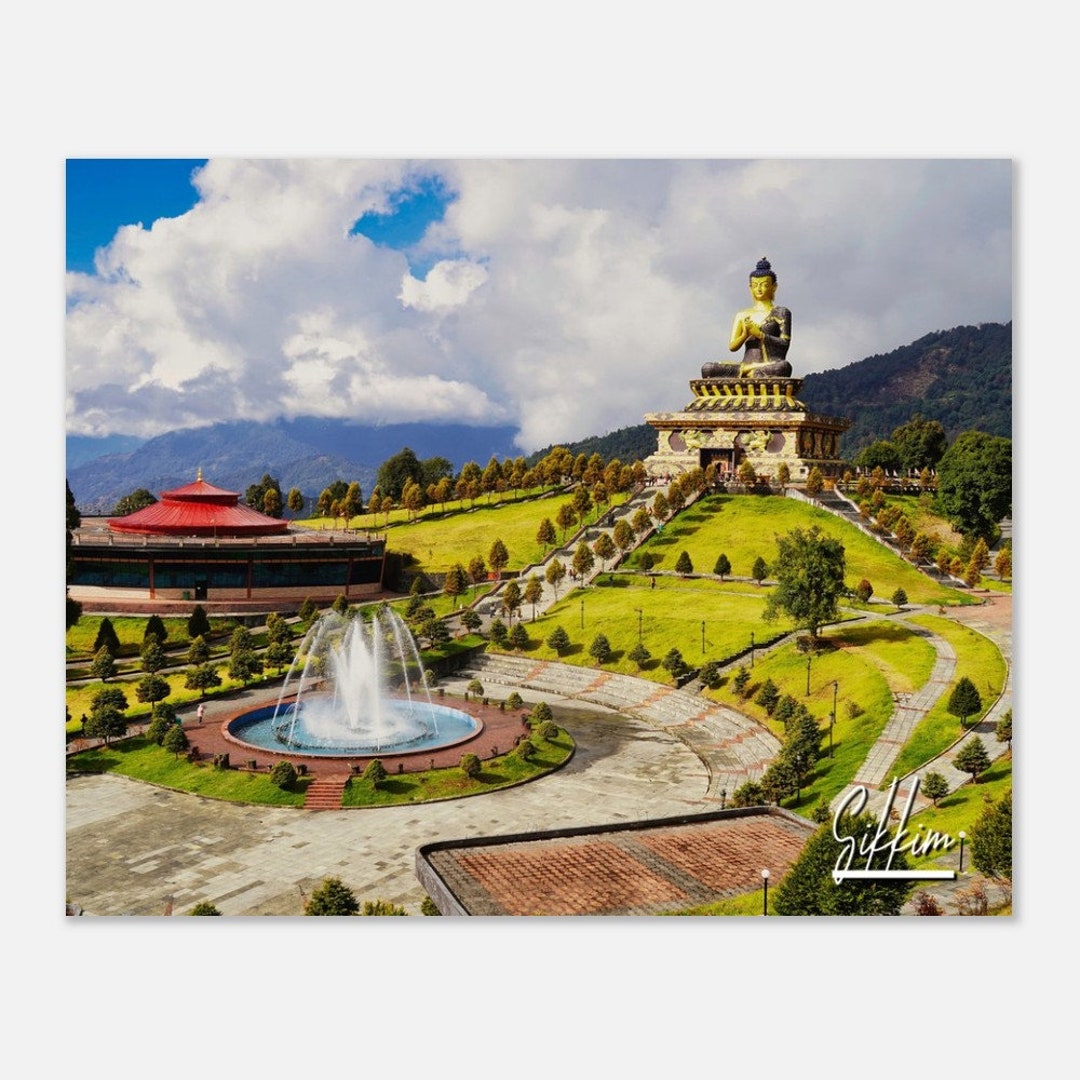 Sikkim India Print Wall Art | Sikkim Skyline Home Decor | Sikkim Poster ...