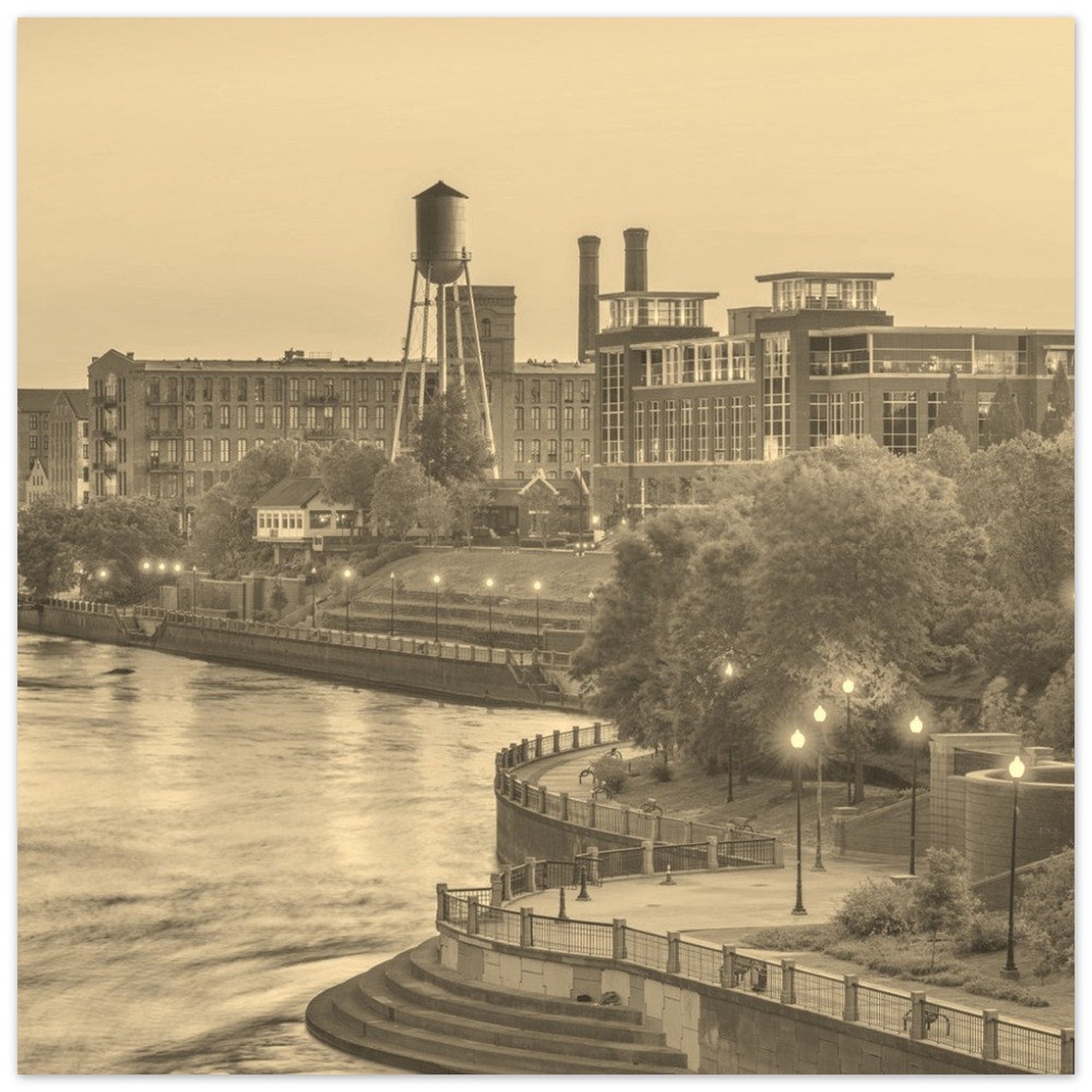 Vintage Columbus Georgia Travel Poster Print Wall Art Retro Columbus ...