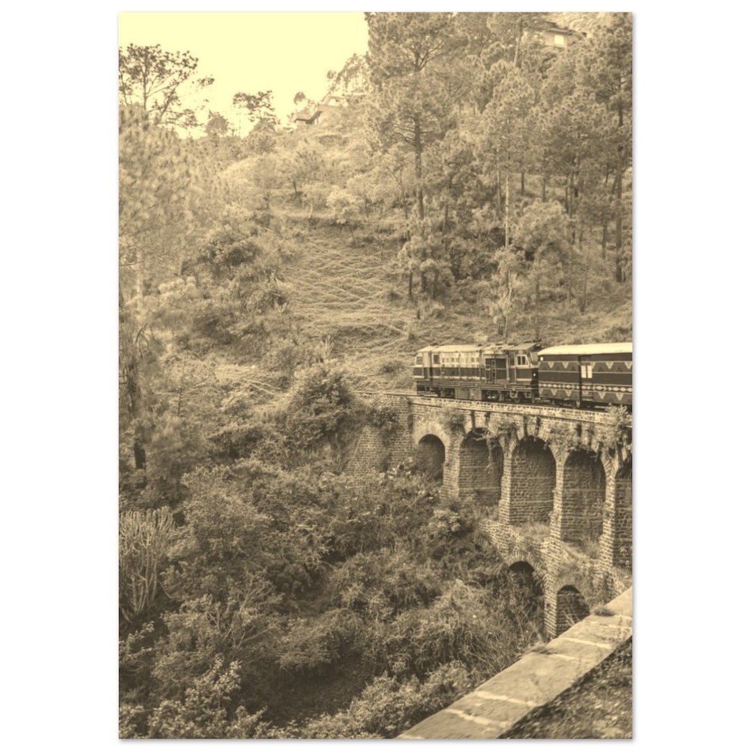 Vintage Shimla India Travel Poster Print Wall Art Retro Shimla Train ...