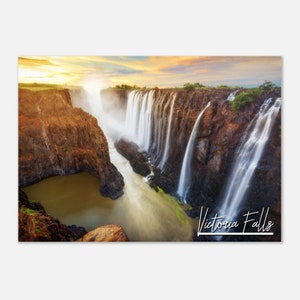 Victoria Falls Zimbabwe Poster Print: Travel Photography Wall Art - Etsy