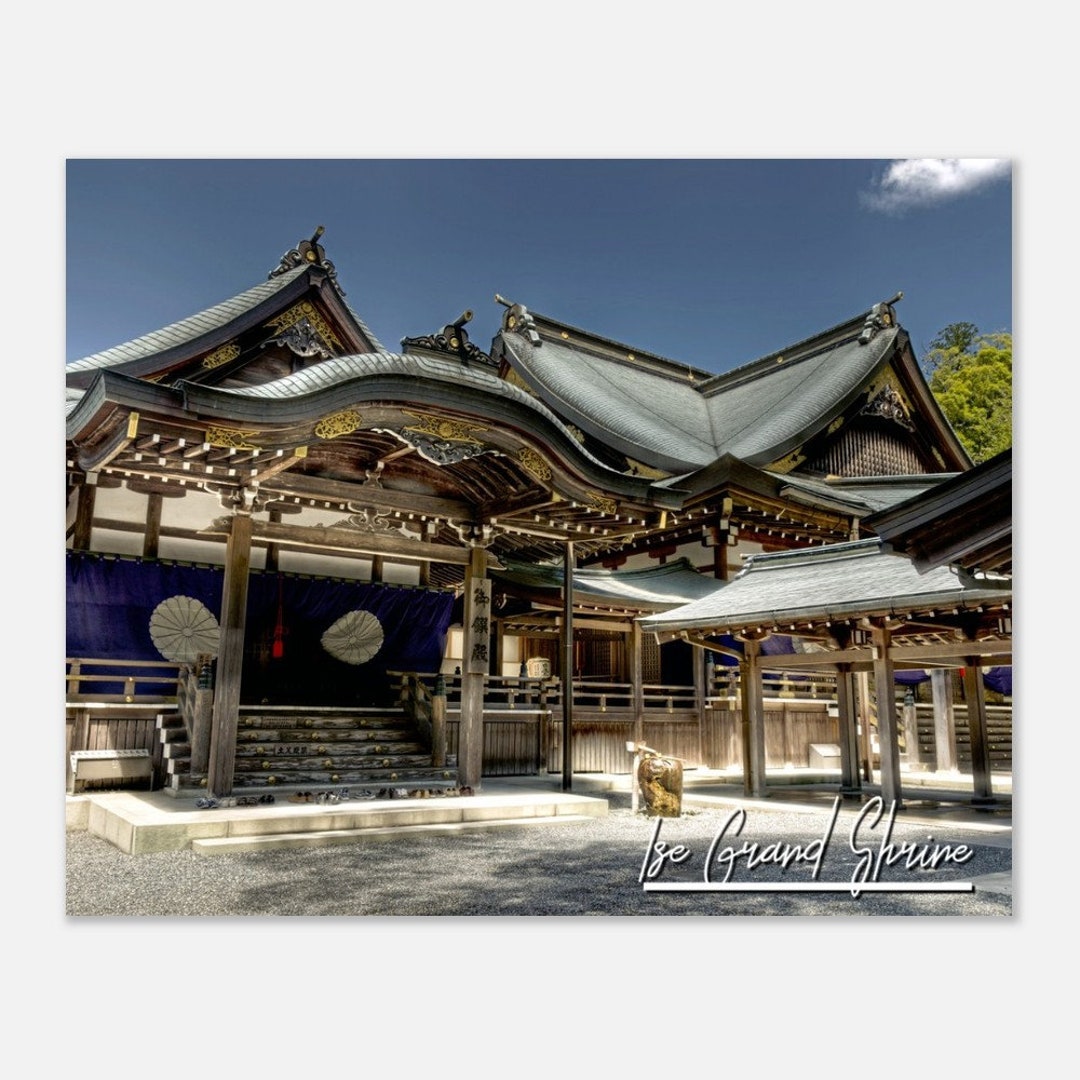 Ise Grand Shrine Japan Travel Poster Wall Art | Ise Grand Shrine Home ...