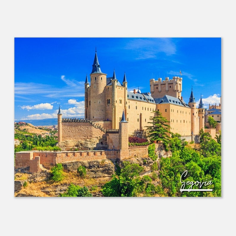 Segovia Spain Travel Poster Wall Art | Segovia Home Decor | Segovia ...