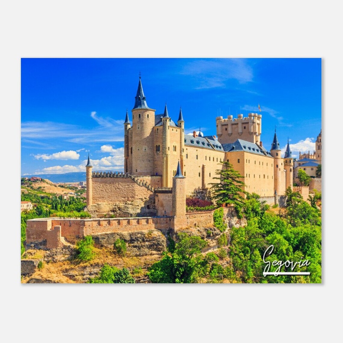 Segovia Spain Travel Poster Wall Art Segovia Home Decor Segovia ...