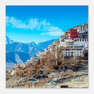 Ladakh India Poster Wall Art Ladakh Home Decor Ladakh Thissen Monastery ...