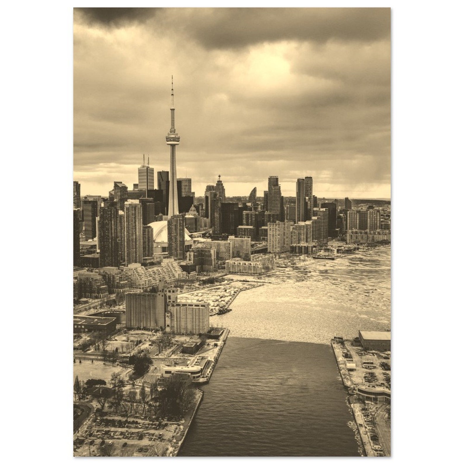 Vintage Toronto Canada Travel Poster Print Wall Art Retro Toronto City ...
