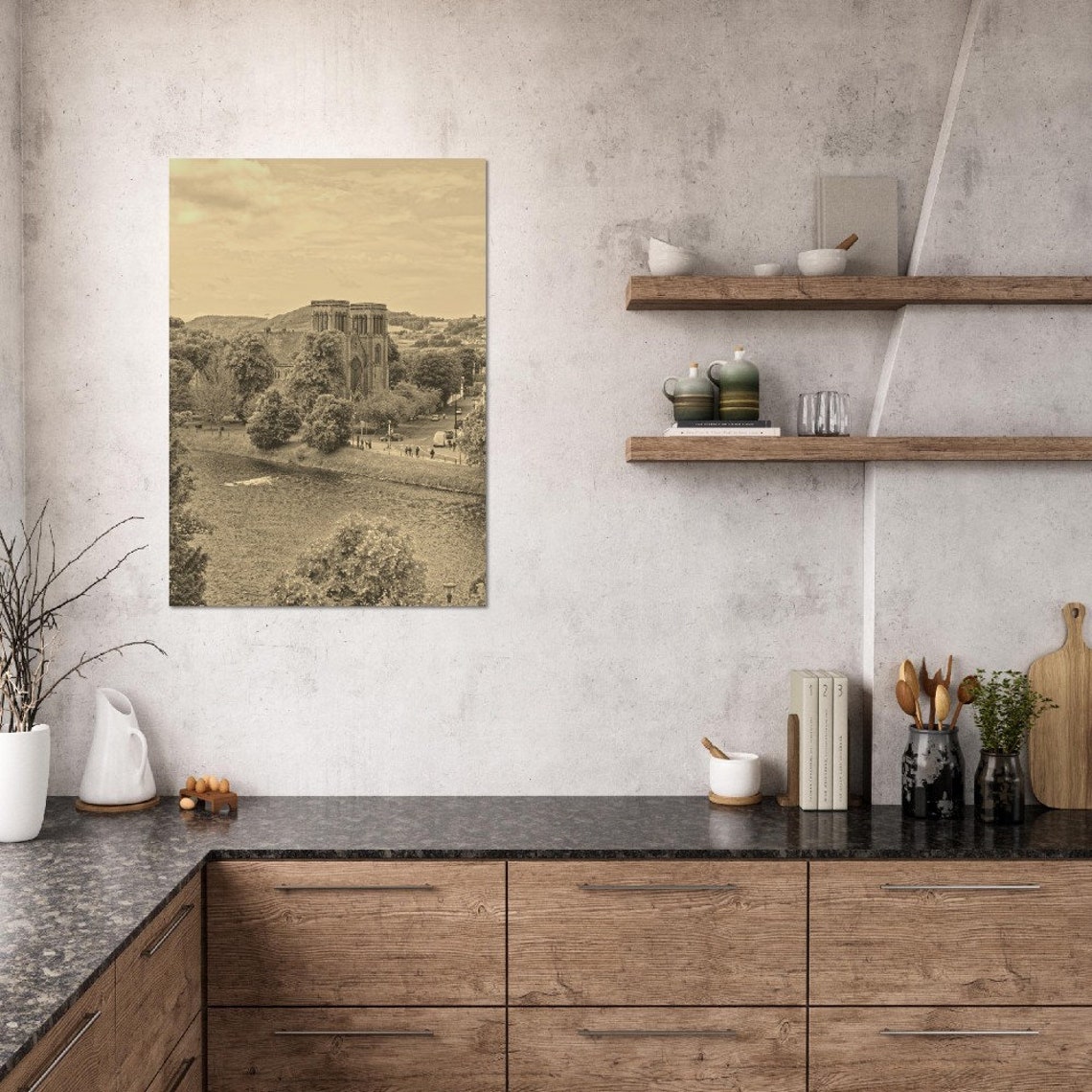 Vintage Inverness Scotland Poster Print Retro Inverness UK Black White ...