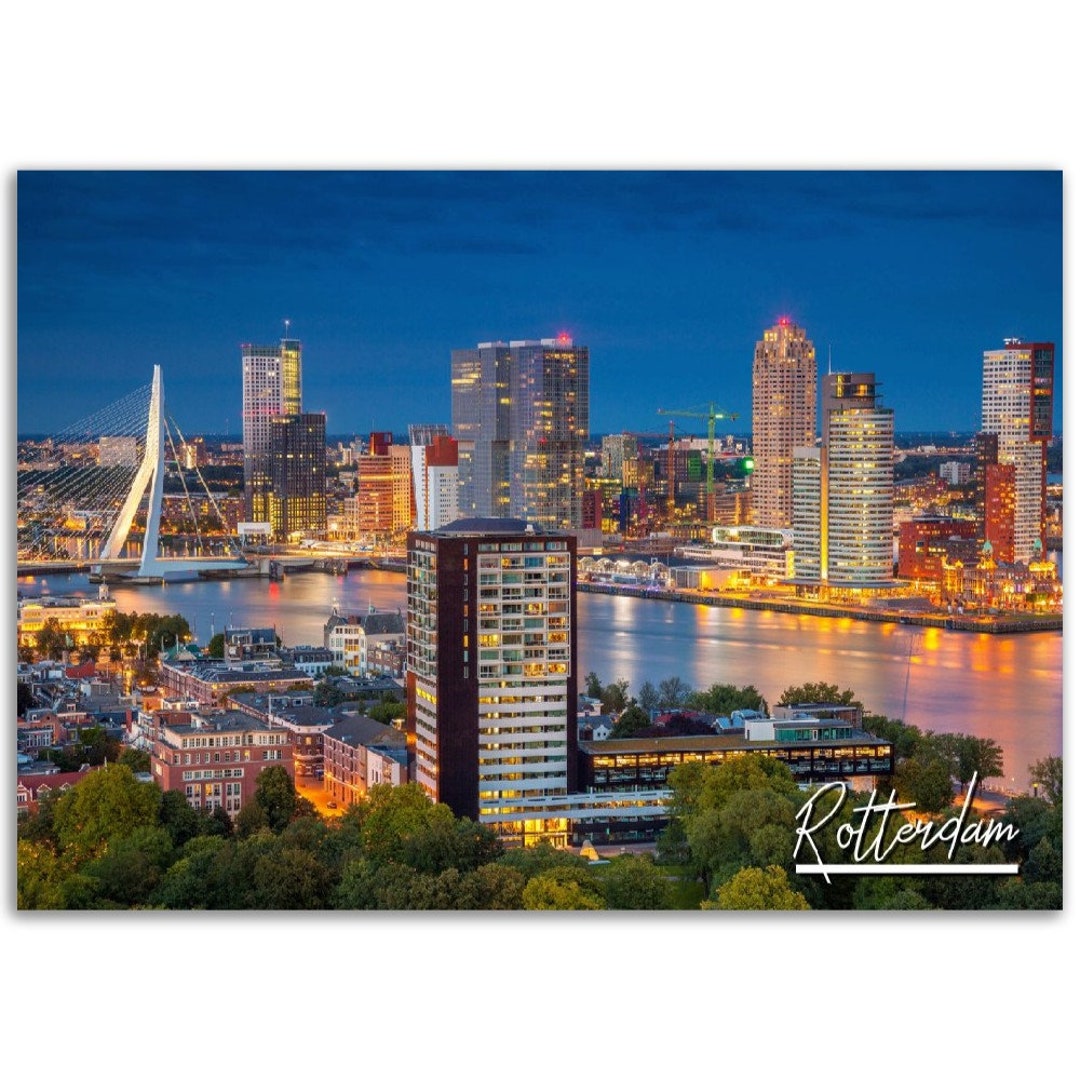Rotterdam Poster Print Wall Art Rotterdam Home Decor Rotterdam Digital ...
