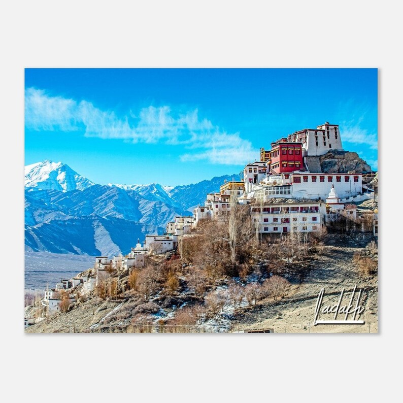 Ladakh India Poster Wall Art Ladakh Home Decor Ladakh Thissen Monastery ...