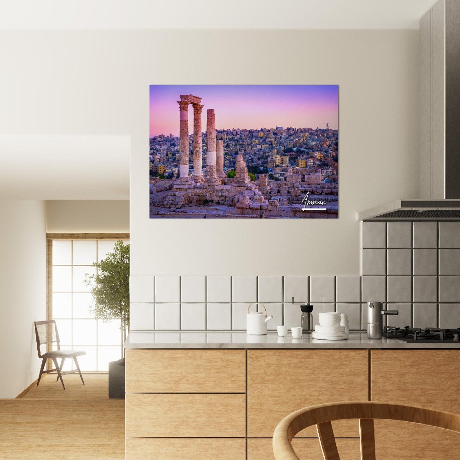 Amman Poster Jordania Print Wall Art | Amman Photo Historical Ancient ...