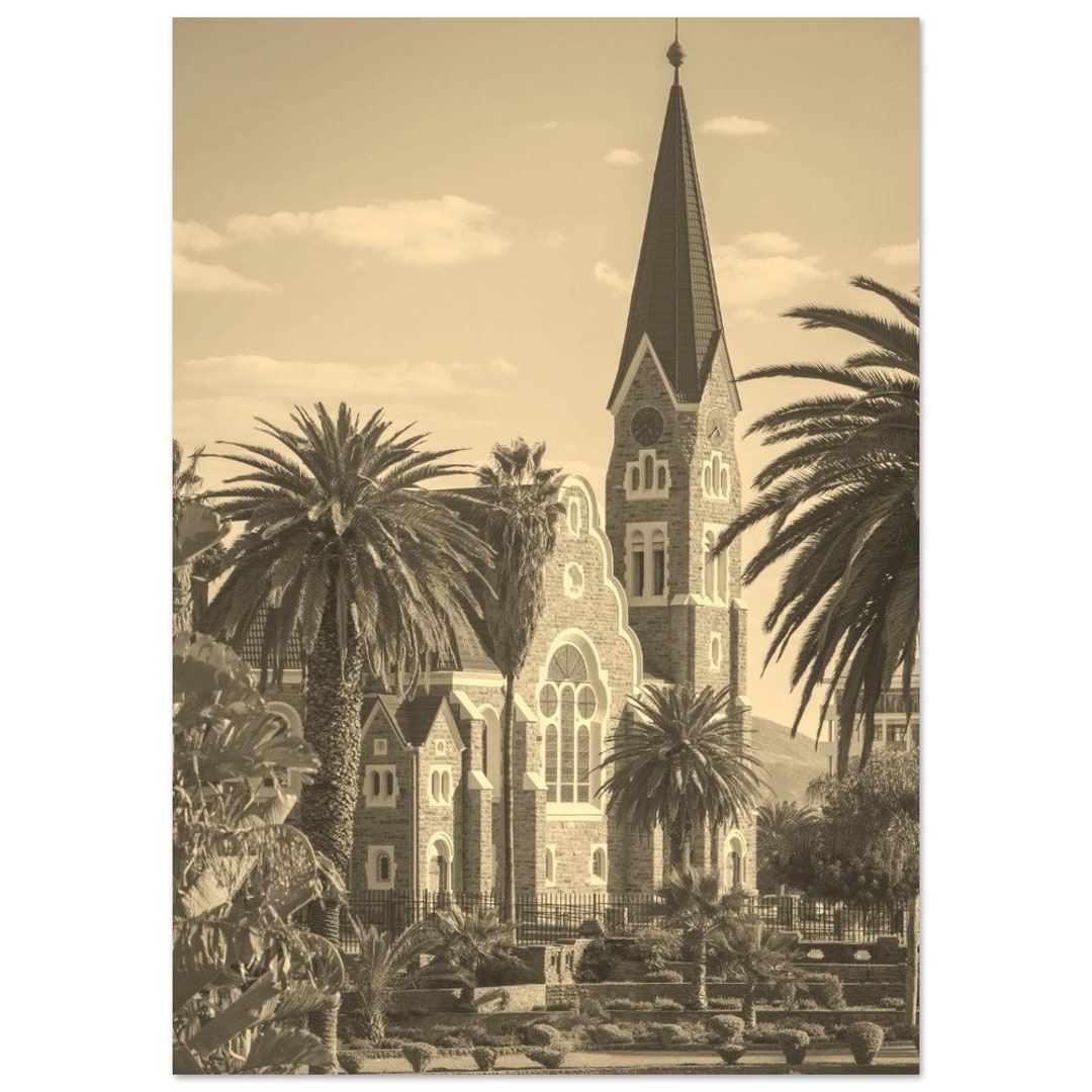 Vintage Windhoek Namibia Travel Poster Print Wall Art Retro Windhoek ...