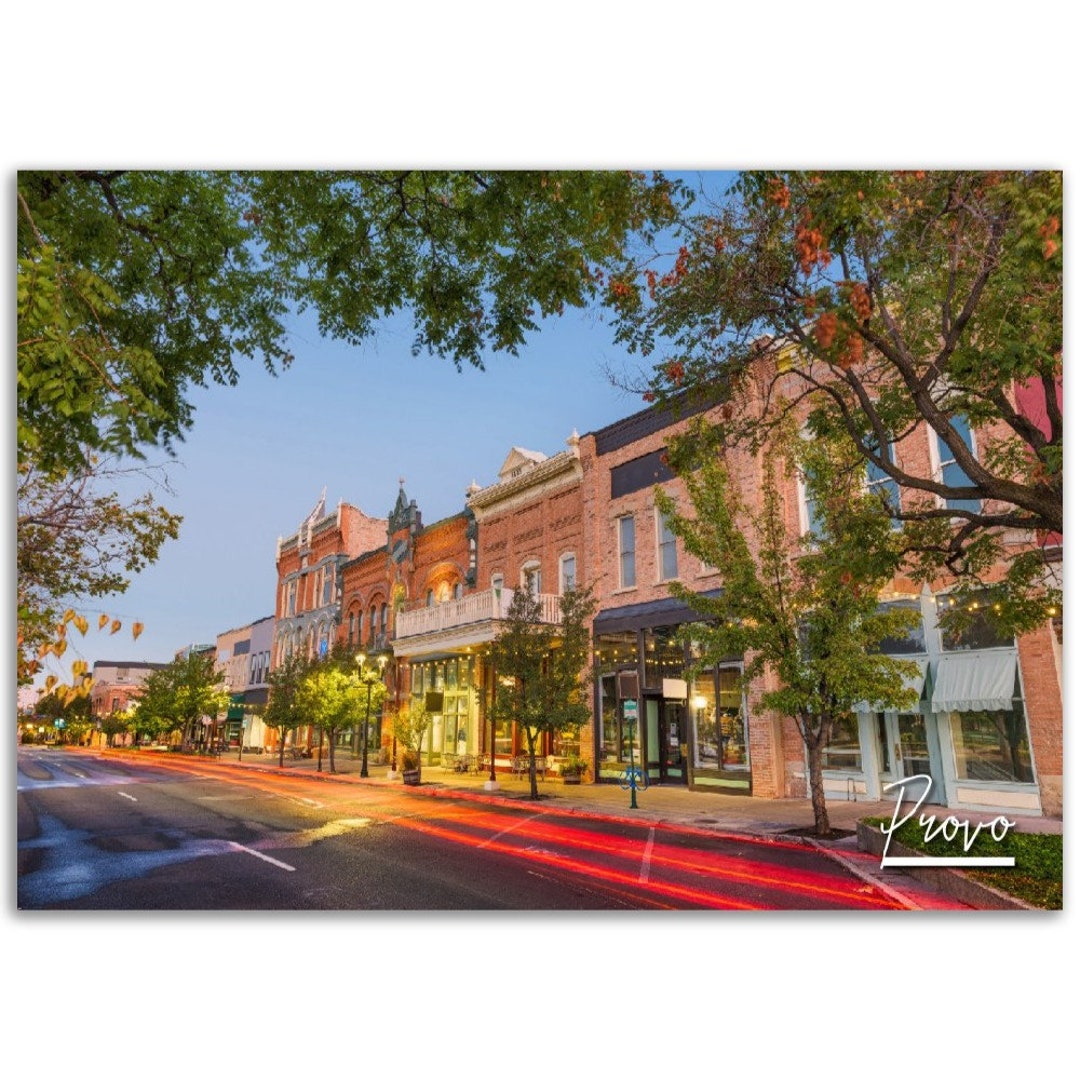 Provo Poster Print Utah Wall Art / Provo Cityscape Photo Home ...