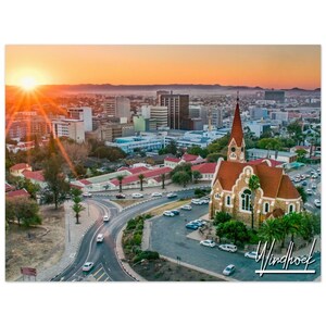 Windhoek Poster Namibia Print Wall Art | Windhoek Home Decor Gift ...