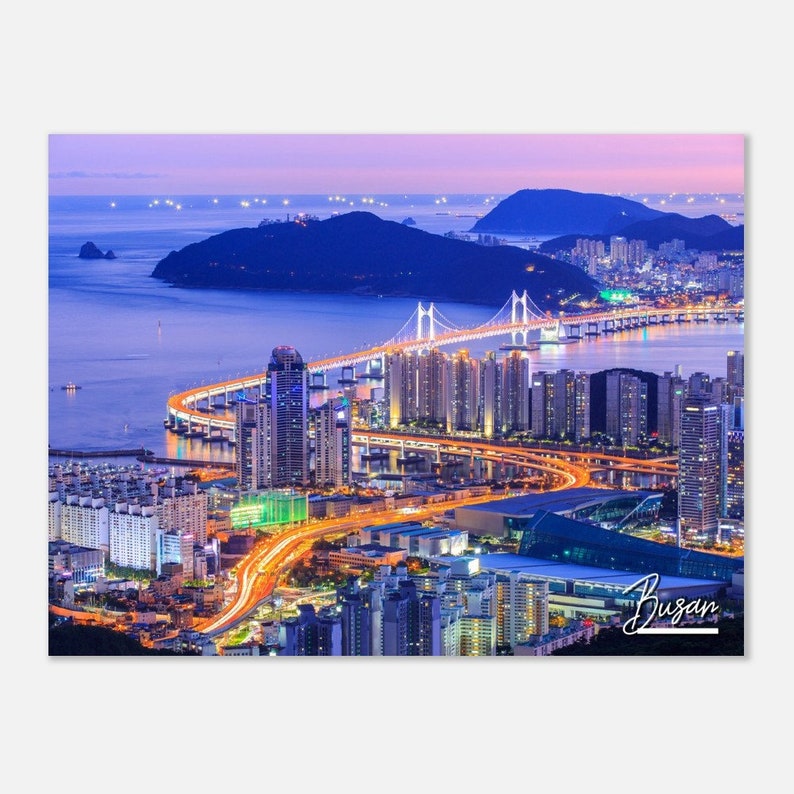 Busan South Korea Poster Print Wall Art | Busan Home Decor | Busan ...