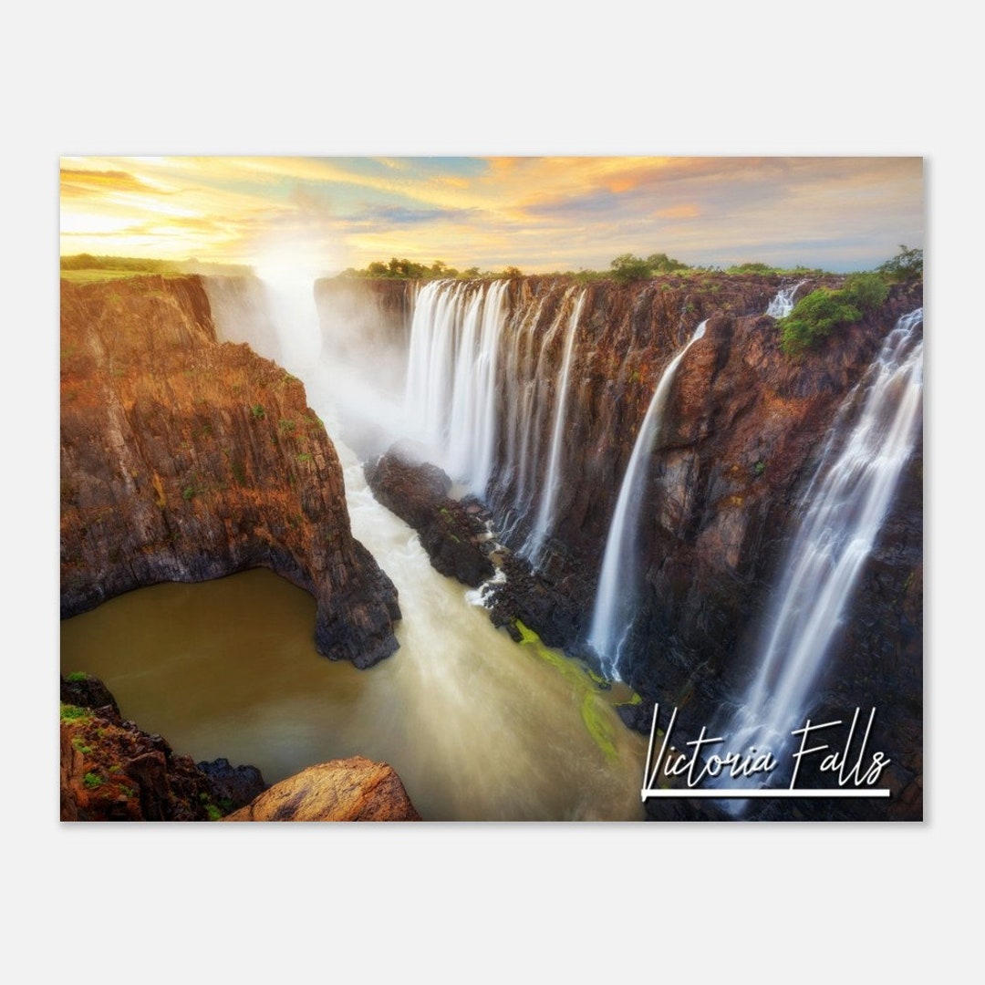 Victoria Falls Zimbabwe Poster Print: Travel Photography Wall Art - Etsy