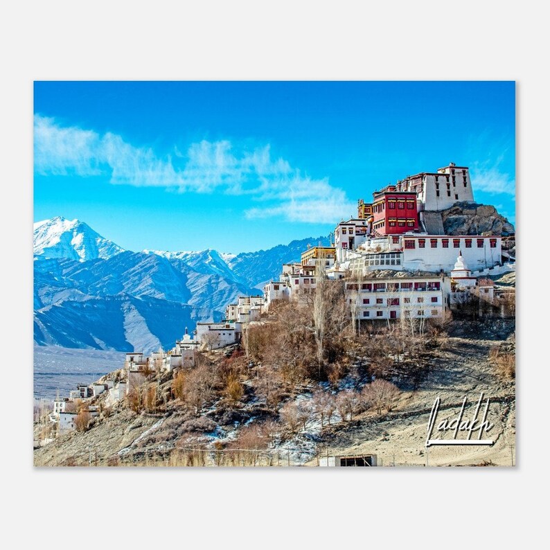 Ladakh India Poster Wall Art Ladakh Home Decor Ladakh Thissen Monastery ...