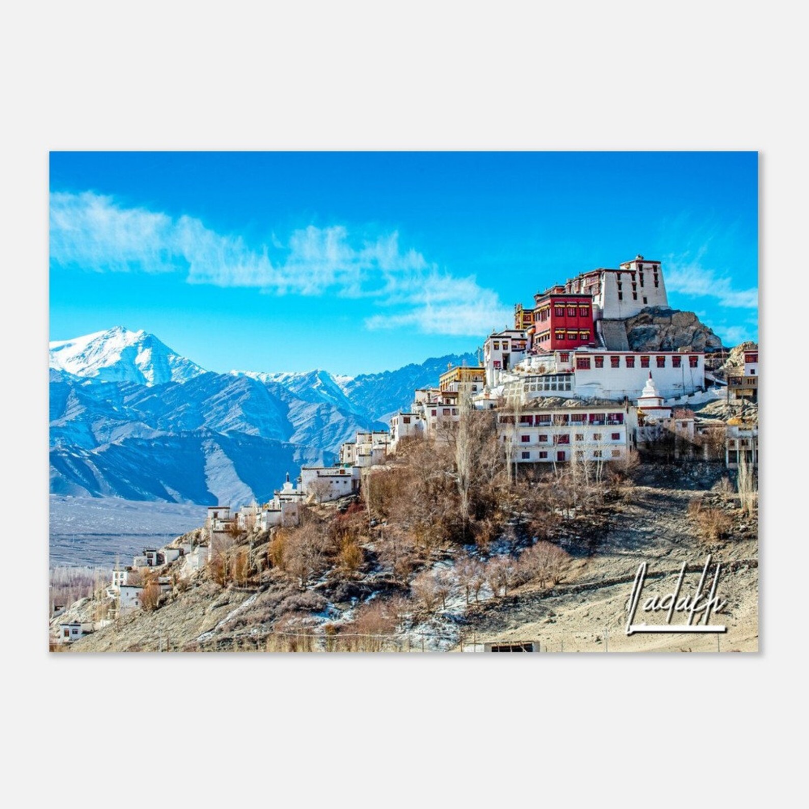 Ladakh India Poster Wall Art Ladakh Home Decor Ladakh Thissen Monastery ...