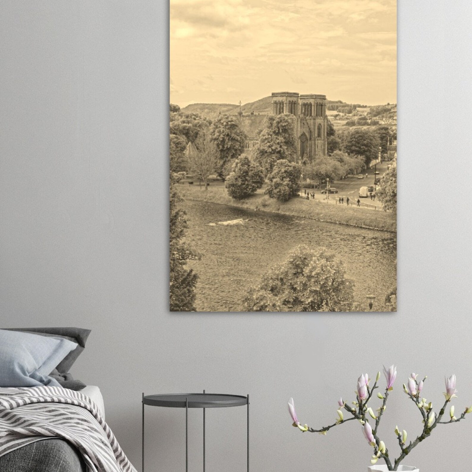 Vintage Inverness Scotland Poster Print Retro Inverness UK Black White ...