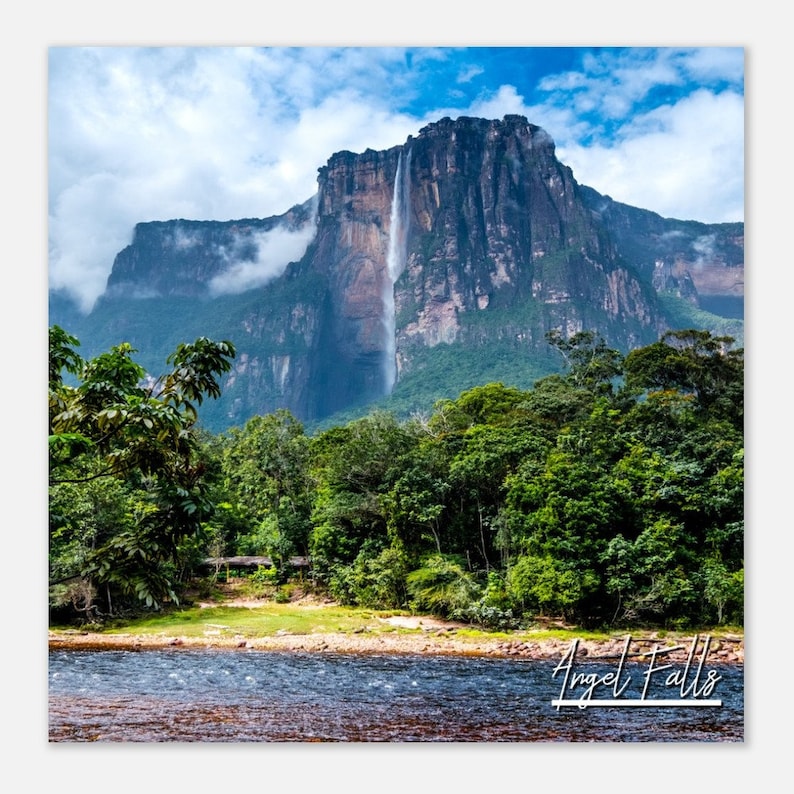 Angel Falls Venezuela Poster Print Wall Art | Angel Falls Home Decor ...