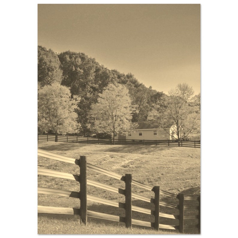 Vintage Saratoga New York USA Poster Retro Saratoga Countryside Sepia ...