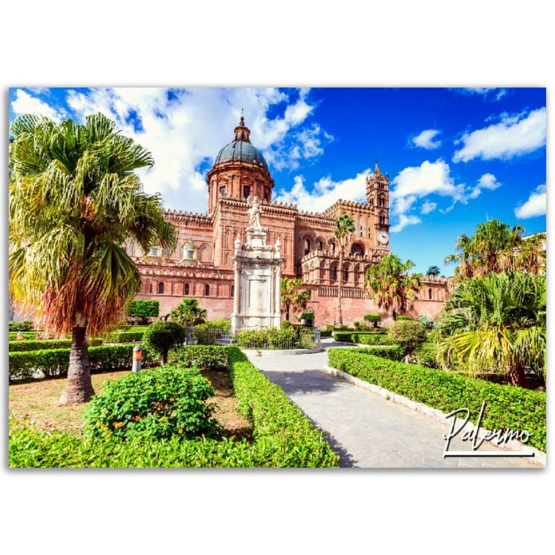Palermo Cathedral Poster: Italy Travel Photography Print - Etsy