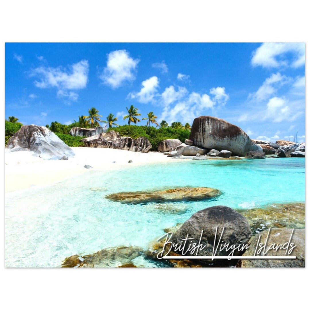 British Virgin Islands Poster Print Caribbean Wall Art British Virgin ...