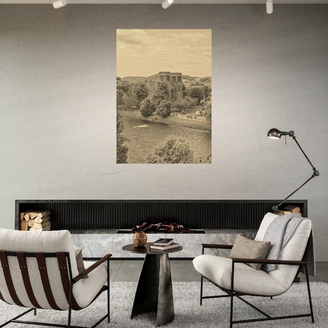 Vintage Inverness Scotland Poster Print Retro Inverness UK Black White ...