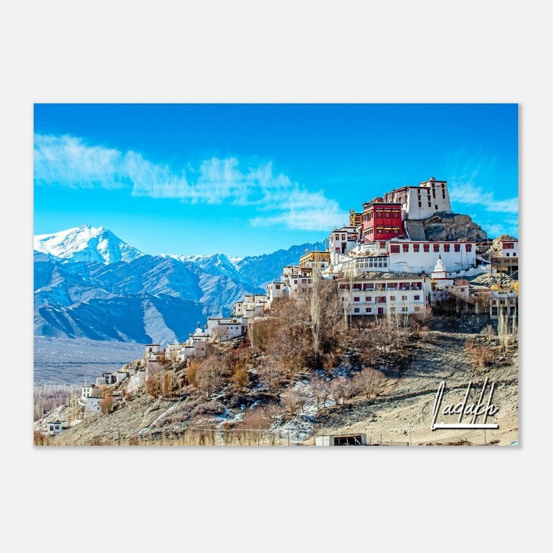 Ladakh India Poster Wall Art Ladakh Home Decor Ladakh Thissen Monastery ...