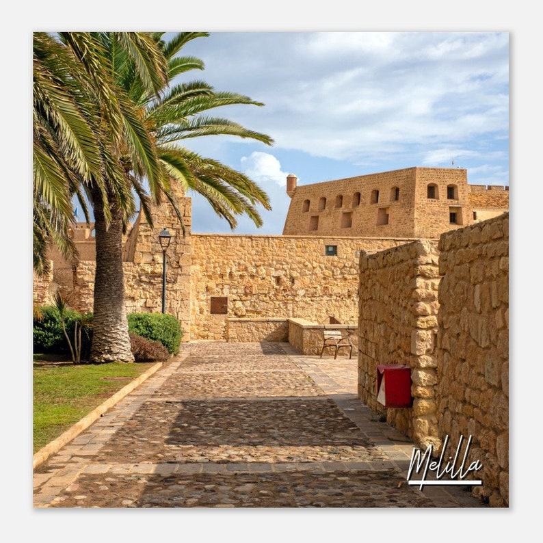 Melilla Spain Travel Poster Wall Art Melilla Architecture Old Town Home ...