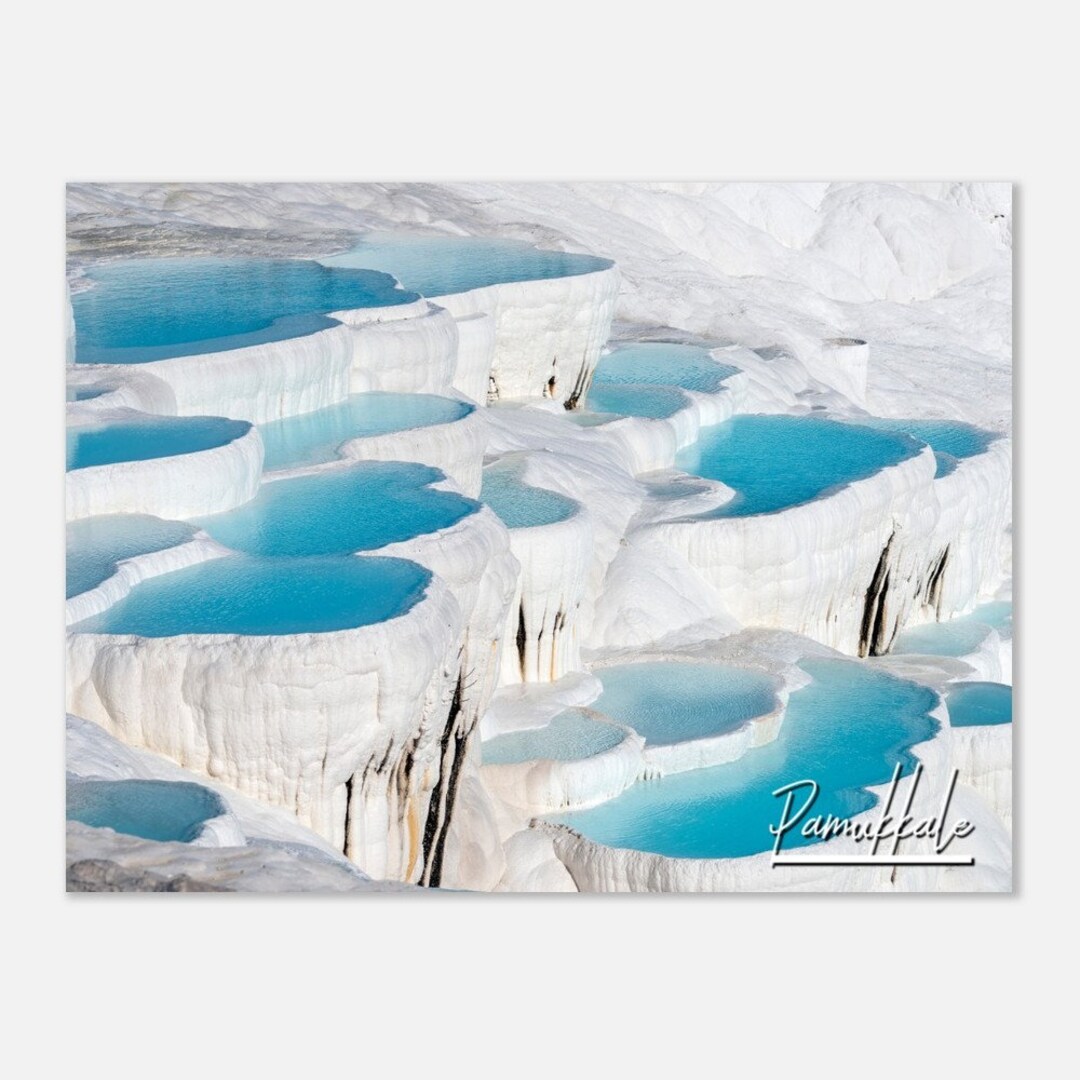 Pamukkale Turkey Poster: Travertine Pools Travel Photo Print - Etsy