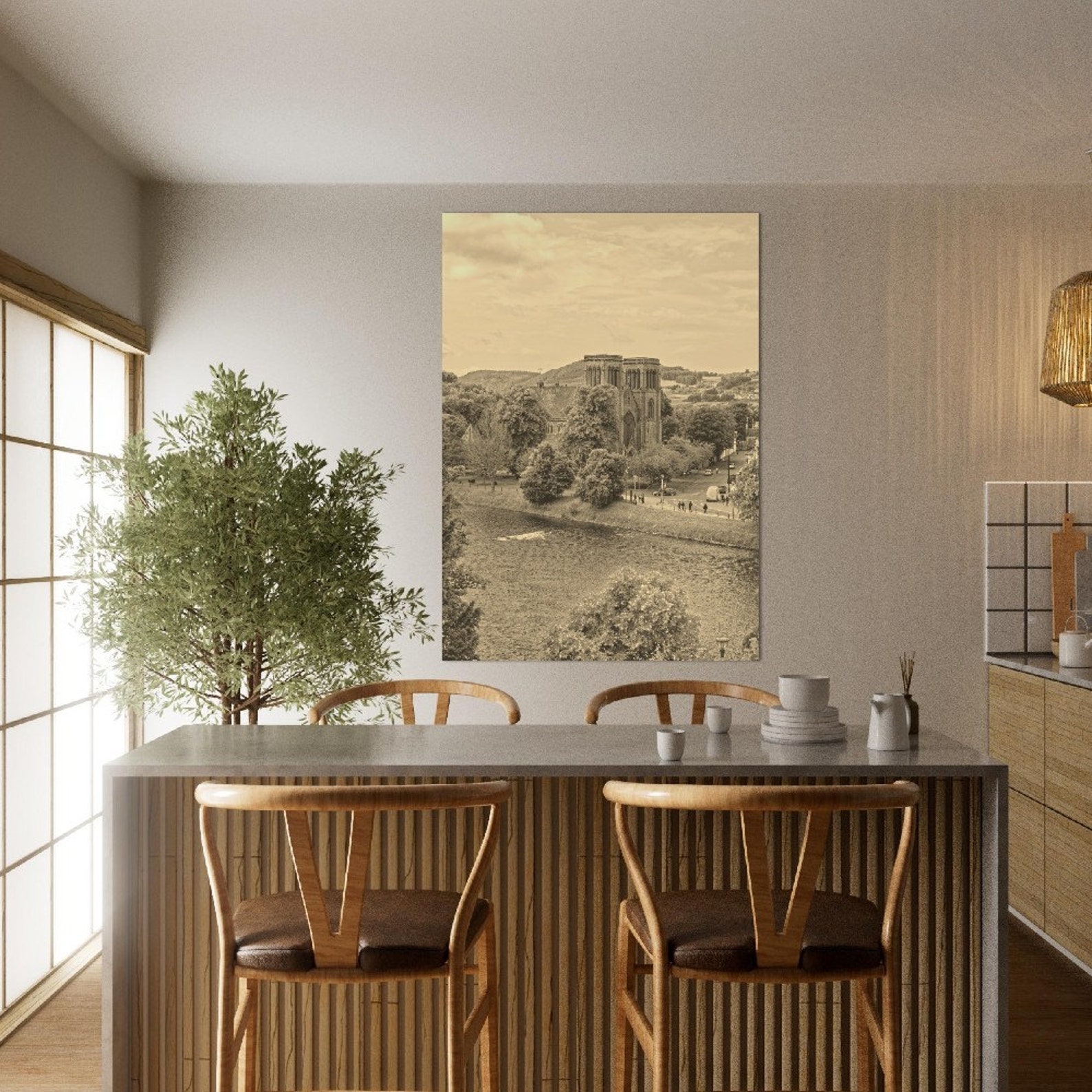 Vintage Inverness Scotland Poster Print Retro Inverness UK Black White ...