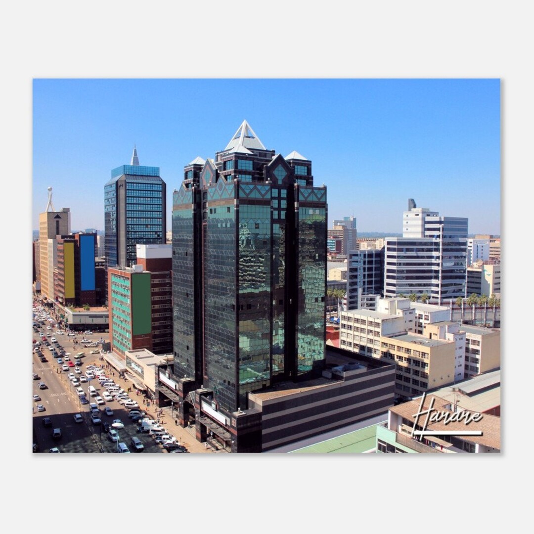 Harare Zimbabwe Poster Print Wall Art Harare Home Decor Harare Print ...
