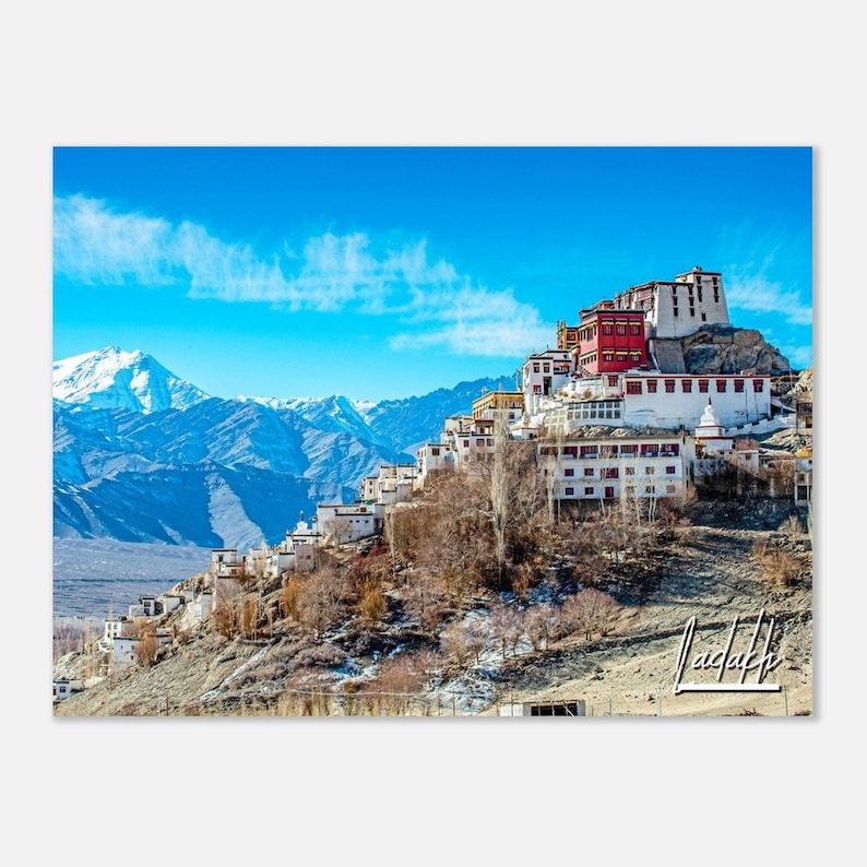 Ladakh India Poster Wall Art Ladakh Home Decor Ladakh Thissen Monastery ...