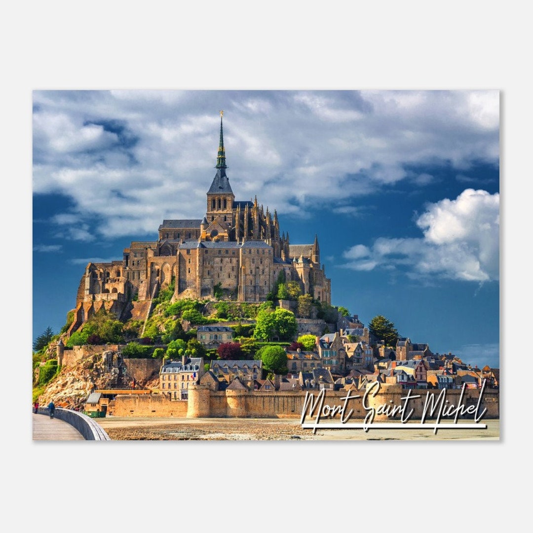 Mont Saint Michel France Poster Print Wall Art | Mont Saint Michel Home ...