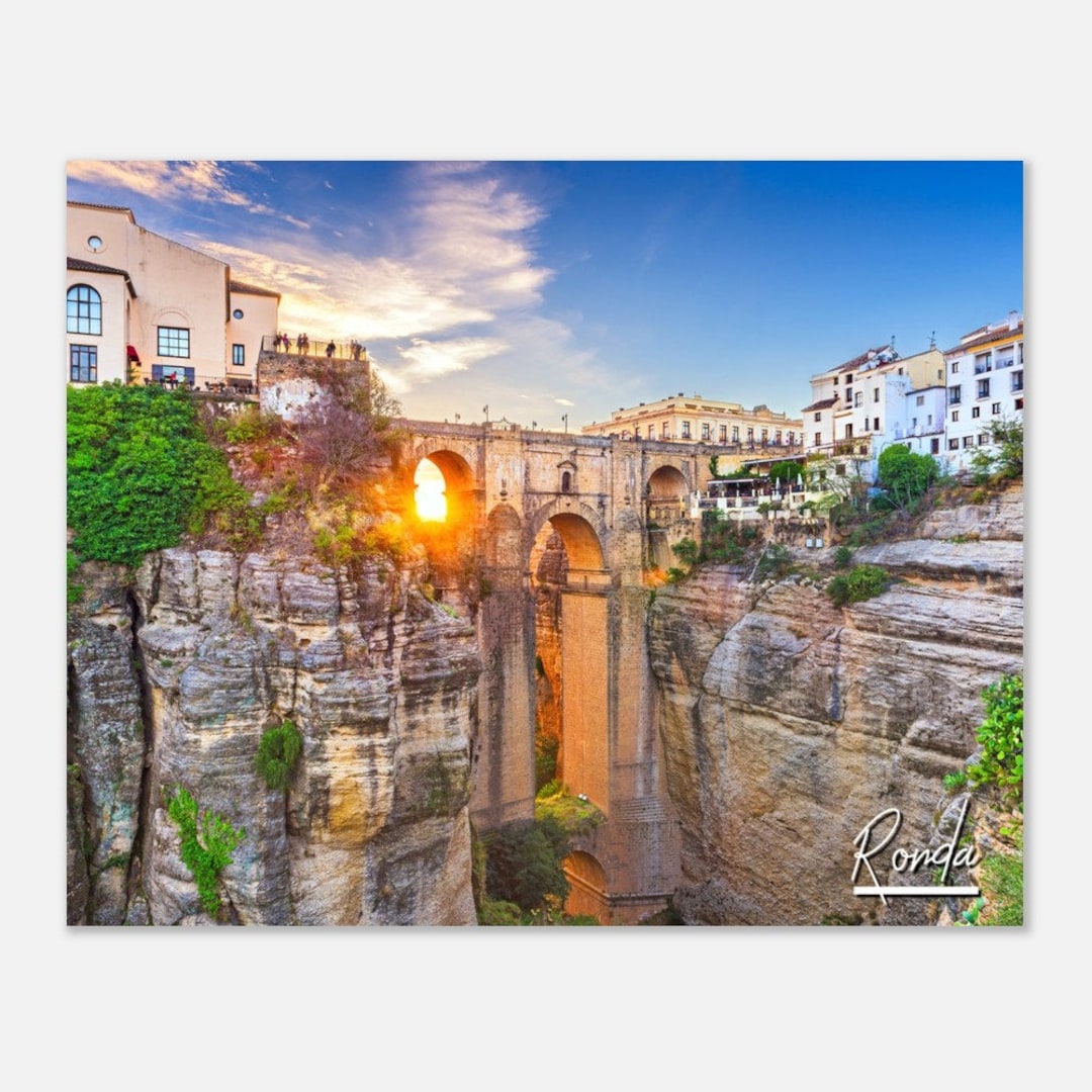 Ronda Spain Travel Poster Wall Art | Ronda Home Decor | Ronda Puente ...