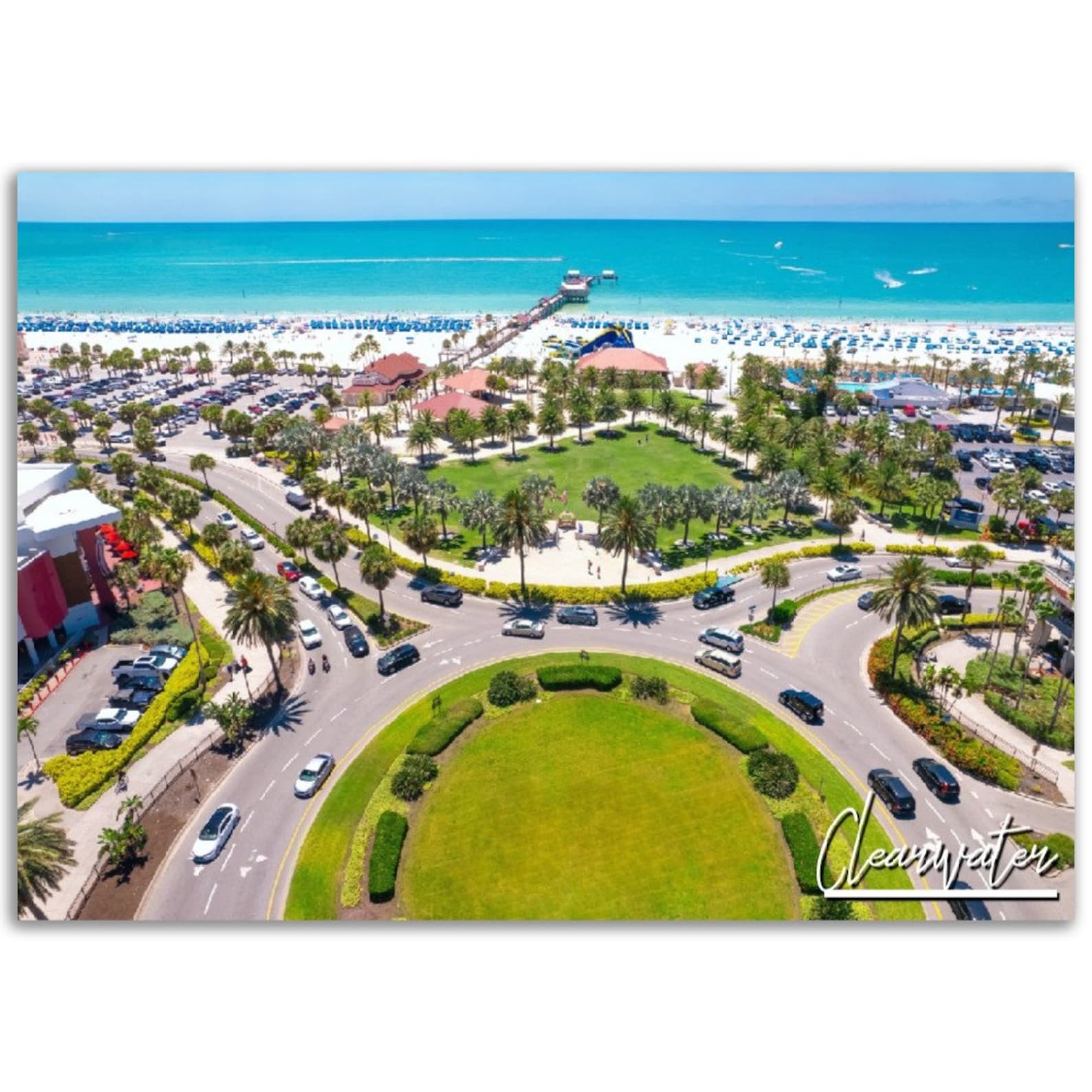 Clearwater Poster Florida Print Wall Art Clearwater Beach Home Decor ...