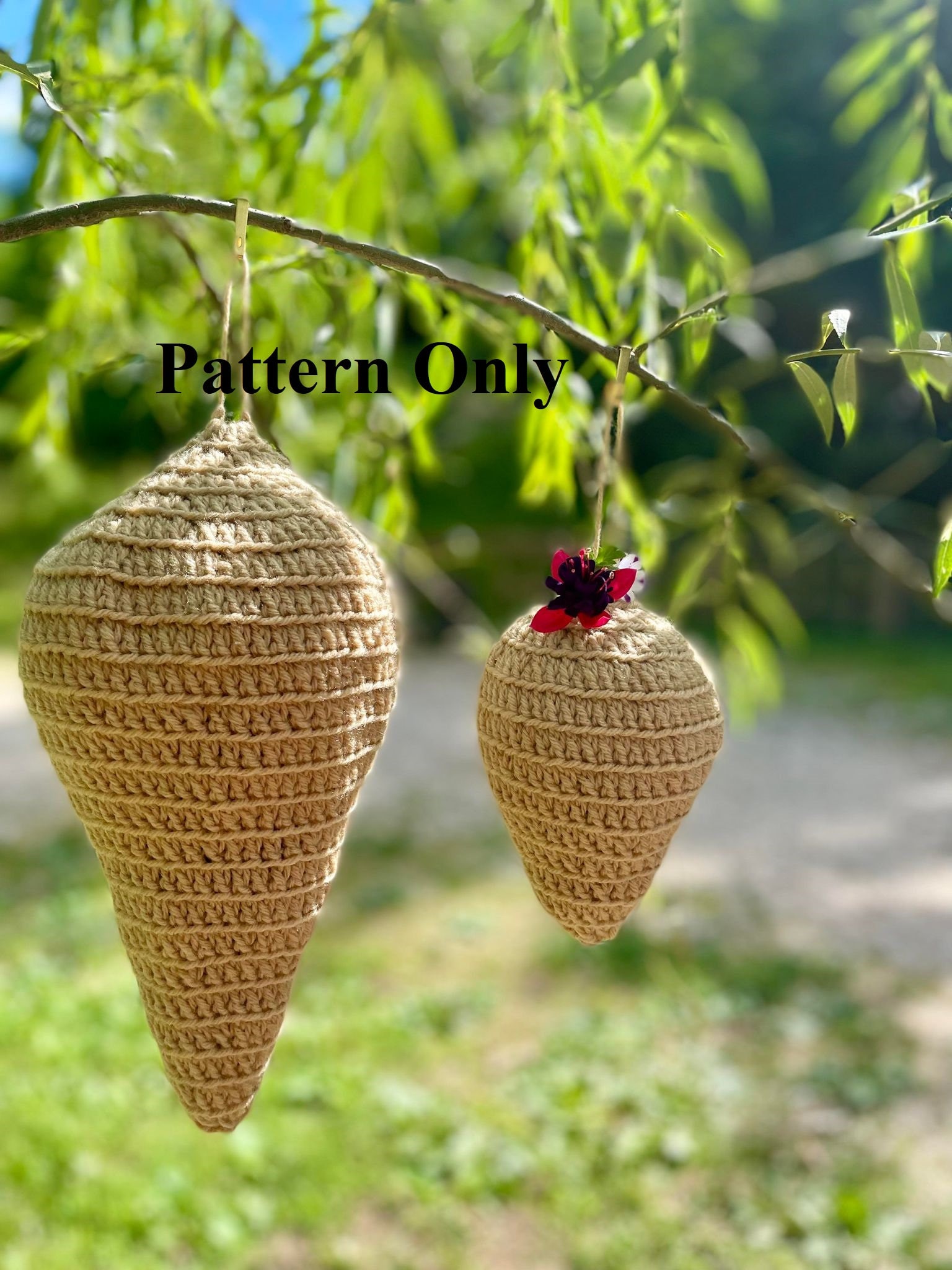 Combo Bee/wasp Hive Crochet Pattern (large and Small Versions) - Etsy