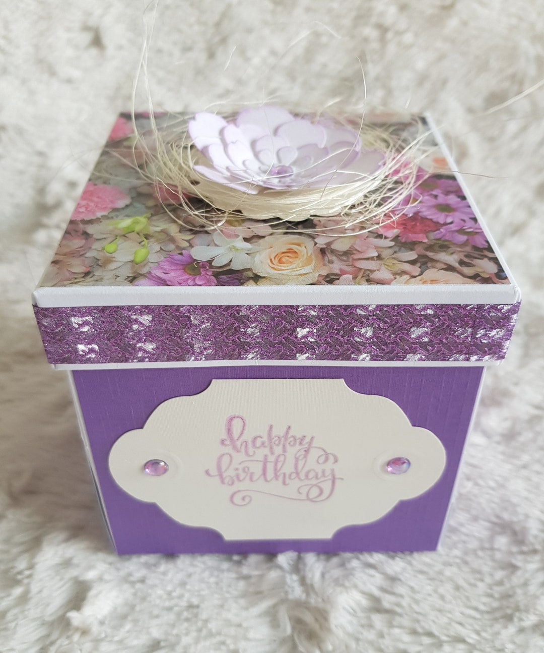 Birthday Exploding Box, Greeting Cards - Etsy