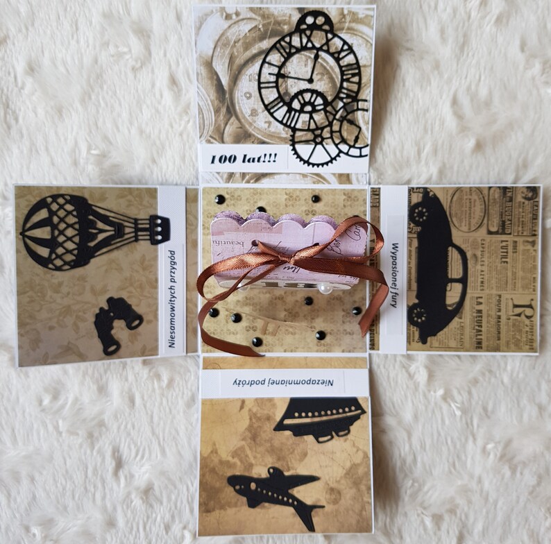 Birthday Exploding Box, Greeting Cards - Etsy