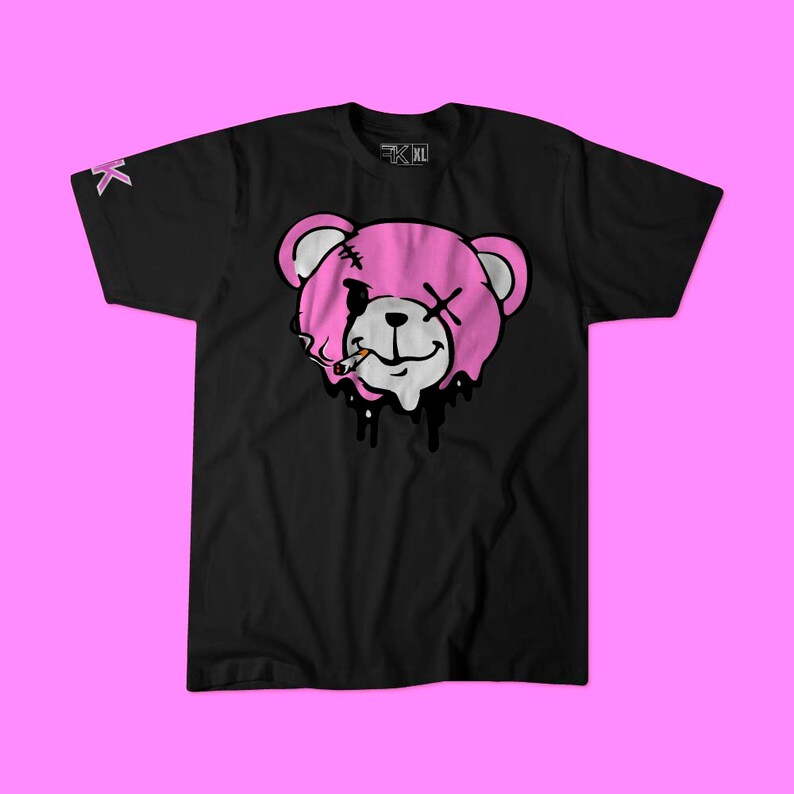 Bad Teddy Bear Graphic Tee Personalized/customizable Street Wear. Fits ...
